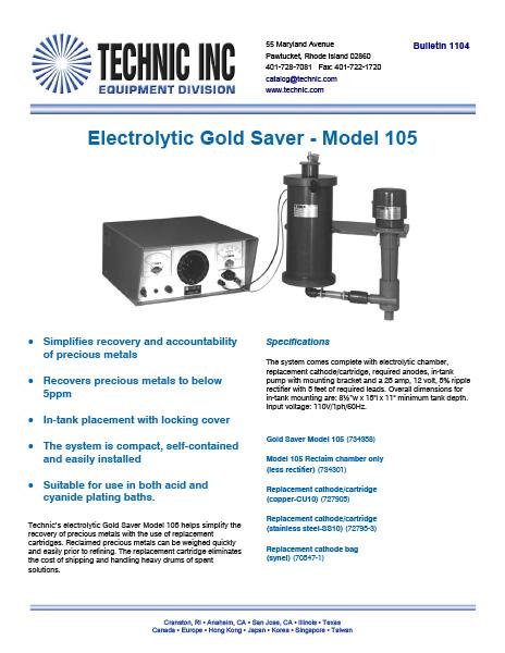 Precious Metal Recovery Equipment | Electrolytic, Ion Exchange ...