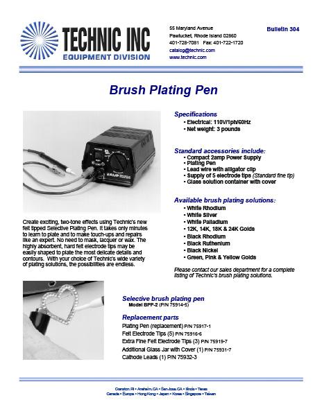 Brush Plating Solutions & Selective Plating | Technic Inc.